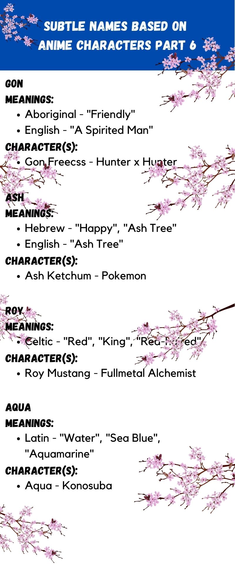 Subtle Names Based On Anime Characters Part 6 – The Writing Coconut